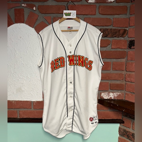 Rawlings | Shirts | Vintage 999 Milb Rawlings Rochester Red Wings 7 ...